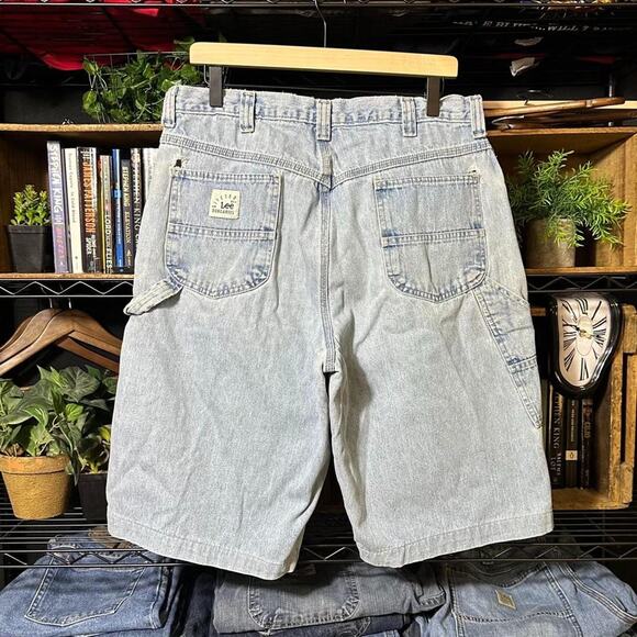 Lee | Shorts | Vintage 9s Lee Dungarees Carpenter Jean Shorts Light ...